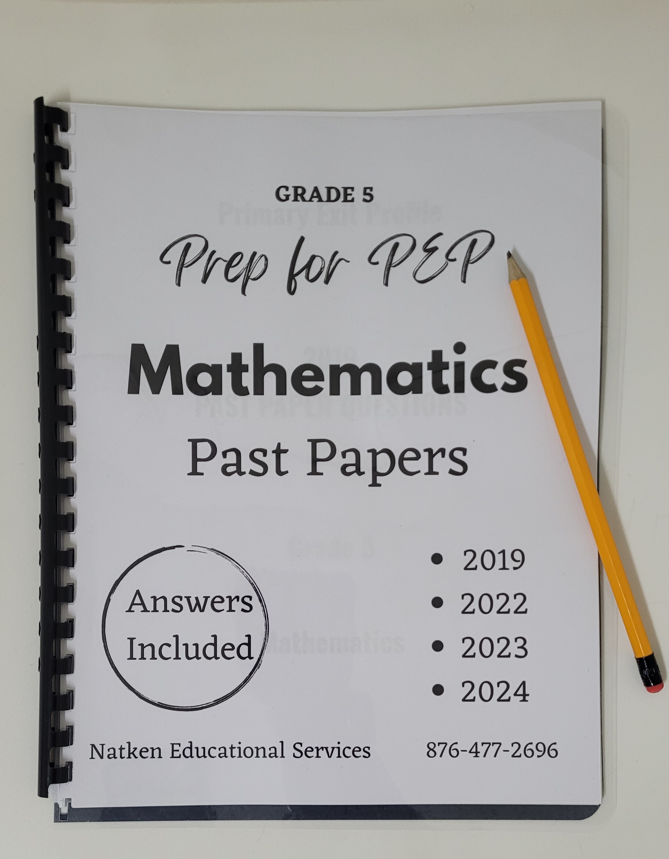 GRADE 5 PEP PAST PAPER – MATHEMATICS – NATKEN EDUCATION
